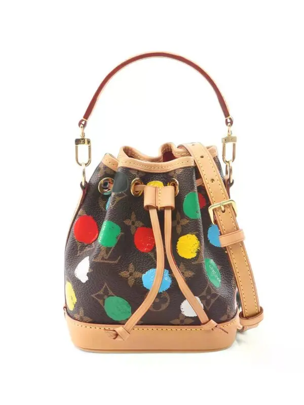 LOUIS VUITTON Monogram Canvas Painted Dot Nano Noé Bucket Bag