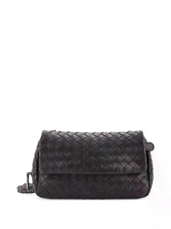 Bottega Veneta Expandable Chain Intrecciato Nappa Small Cross Body Bag