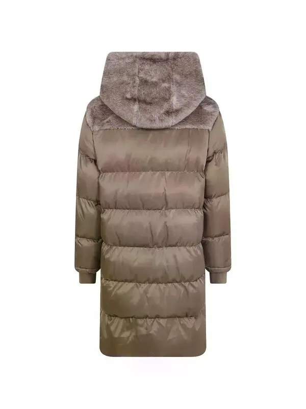 BETTA CORRADI Textured-panel Padded Coat