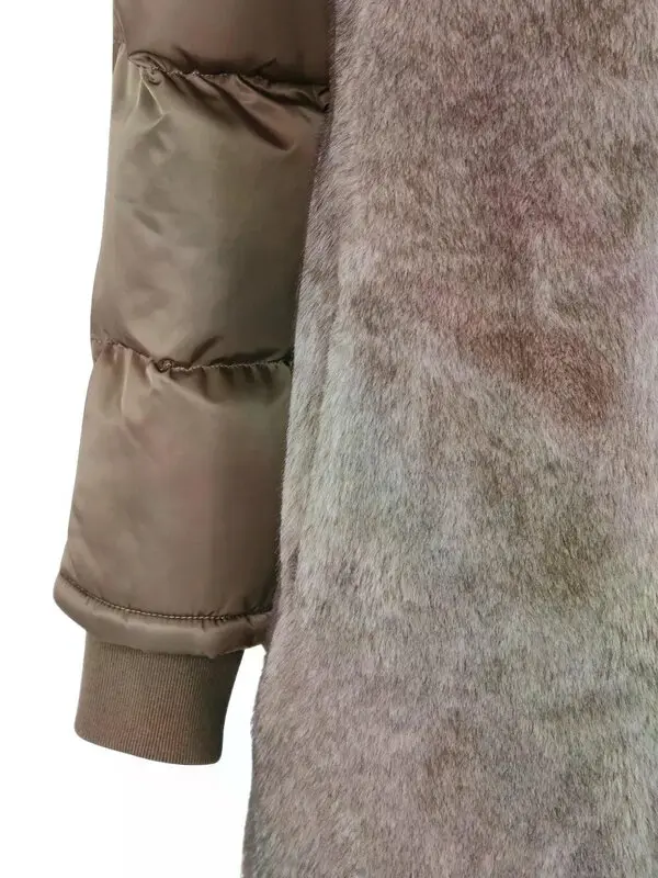 BETTA CORRADI Textured-panel Padded Coat