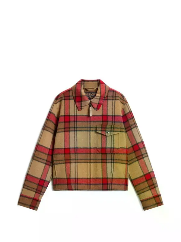 Woolrich Checked Zip-up Jacket