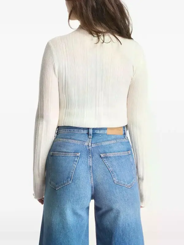 SAMSOE SAMSOE High-waisted Denim Shorts - Blue