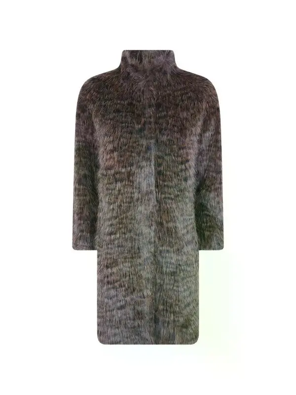 BETTA CORRADI Leopard-print Faux-fur Coat