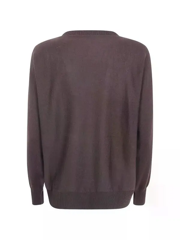 D.exterior Fine Knit Crew Neck Sweater