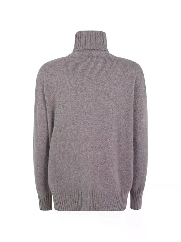 D.exterior Roll-neck Cashmere Sweater