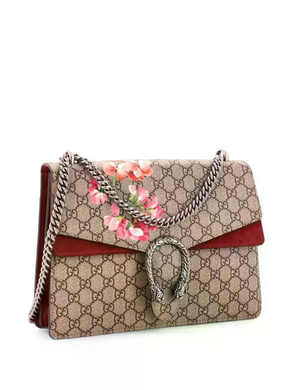 Gucci Dionysus Bag Blooms Print Gg Coated Canvas Medium Shoulder Bag