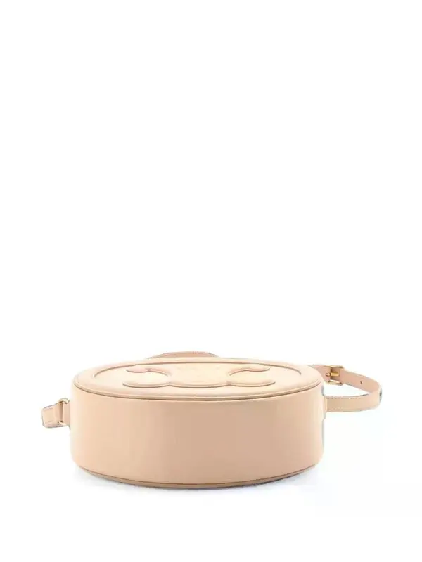 Celine Triomphe Oval Leather Crossbody Bag