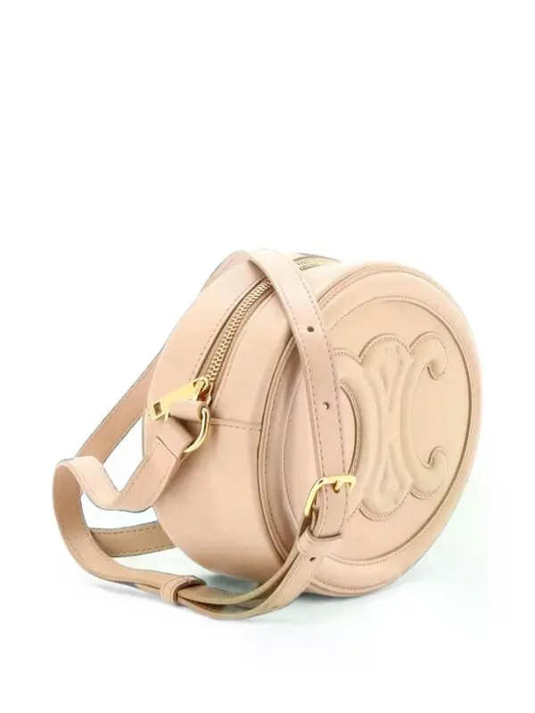 Celine Triomphe Oval Leather Crossbody Bag