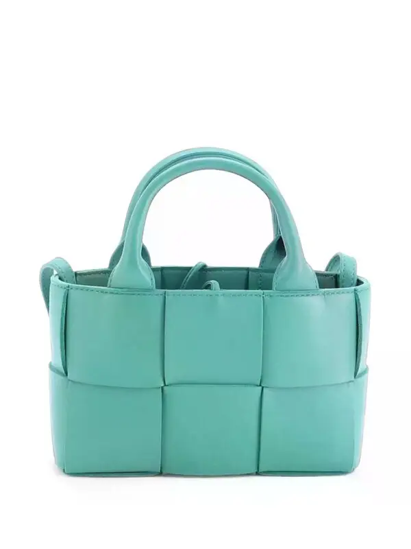 Bottega Veneta Intrecciato Leather Tote Bag - Green