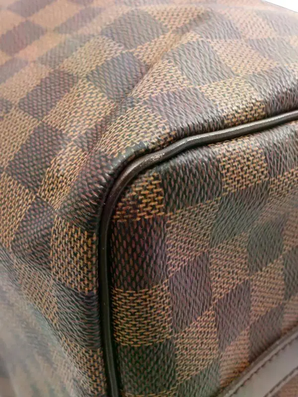 LOUIS VUITTON 2015 30 Speedy Bandouliere Damier Ebene Tote Bag - Brown