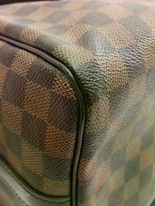 LOUIS VUITTON 2015 30 Speedy Bandouliere Damier Ebene Tote Bag - Brown