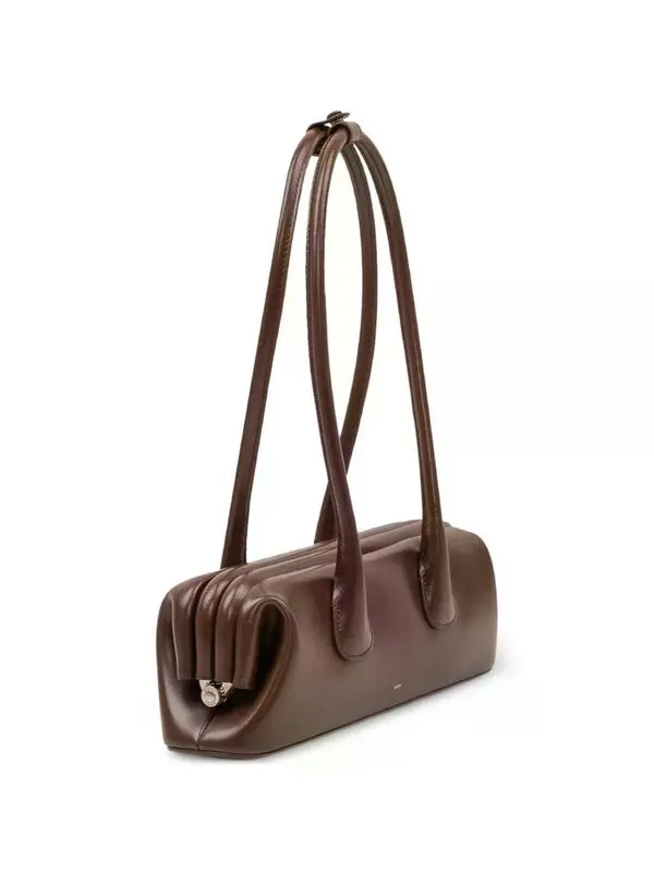 OSOI Boat Wide Mini Leather Shoulder Bag - Brown