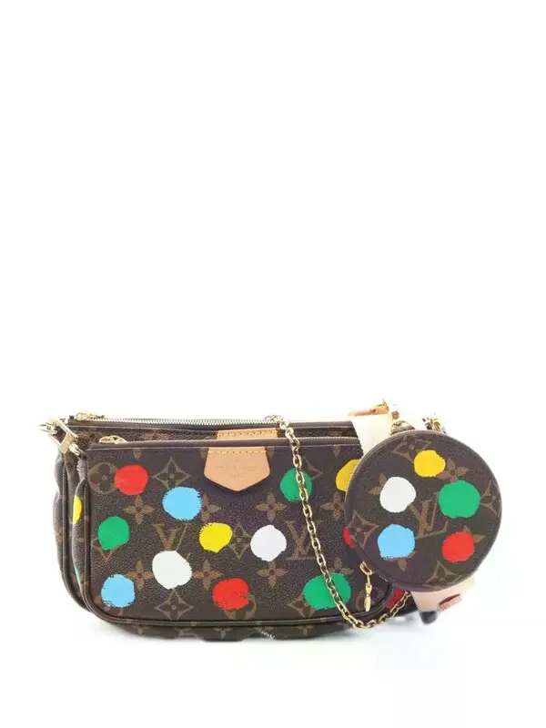 LOUIS VUITTON X Yayoi Kusama 2023 Pochette Accessoires Monogram Shoulder Bag