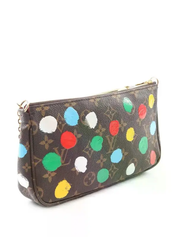 LOUIS VUITTON X Yayoi Kusama 2023 Pochette Accessoires Monogram Shoulder Bag