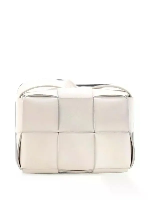 Bottega Veneta Cassette Maxi Intrecciato Leather Candy Cross Body Bag