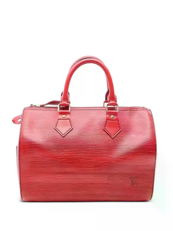 LOUIS VUITTON 1992 Speedy 25 Tote Bag - Red