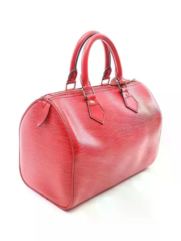 LOUIS VUITTON 1992 Speedy 25 Tote Bag - Red