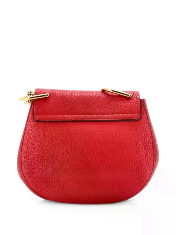 Chloé Drew Leather Cross Body Bag - Red