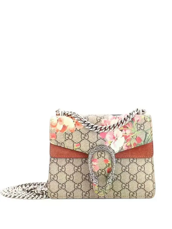 Gucci Dionysus Blooms Print Gg Coated Canvas Mini Shoulder Bag