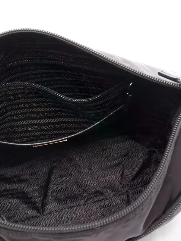 Prada Logo Plaque Shoulder Bag