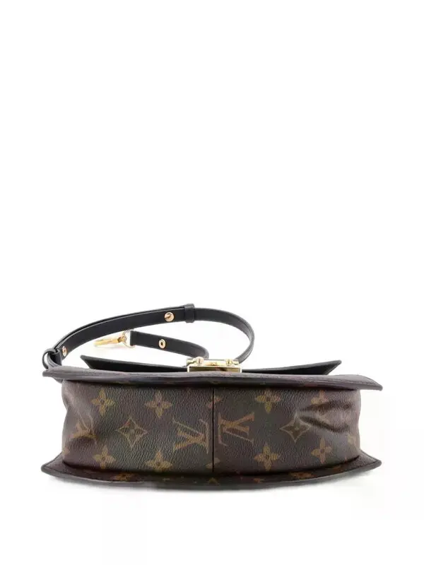 LOUIS VUITTON Tilsitt Top Handle Bag Reverse Monogram Canvas Cross Body Bag - Brown