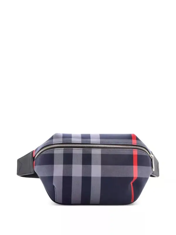 Burberry Sonny House Check Canvas Belt Bag - Black