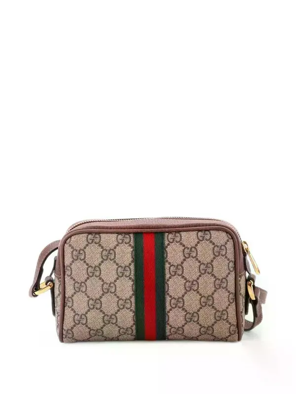 Gucci Ophidia Shoulder Bag Gg Coated Canvas Mini Crossbody Bag