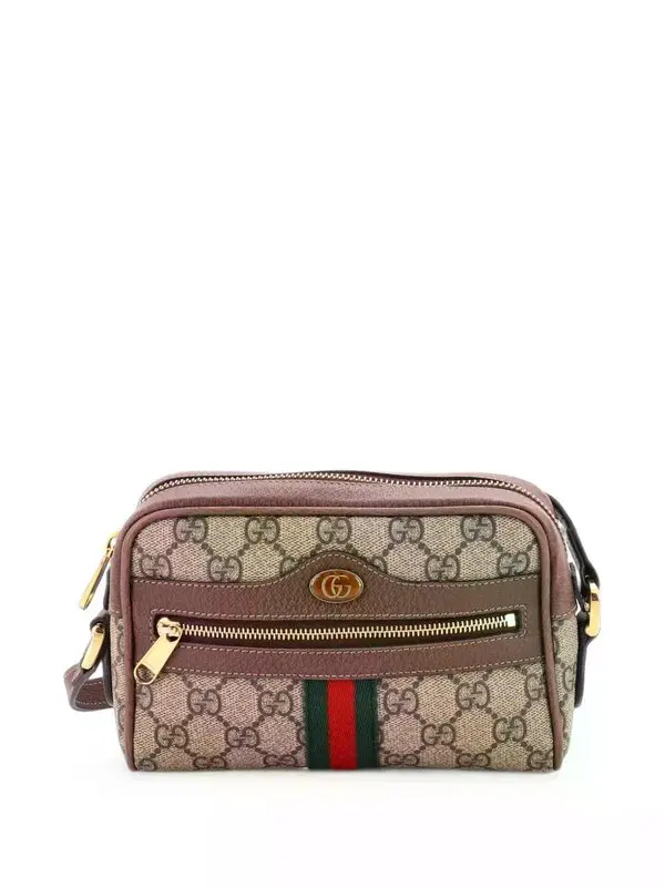 Gucci Ophidia Shoulder Bag Gg Coated Canvas Mini Crossbody Bag