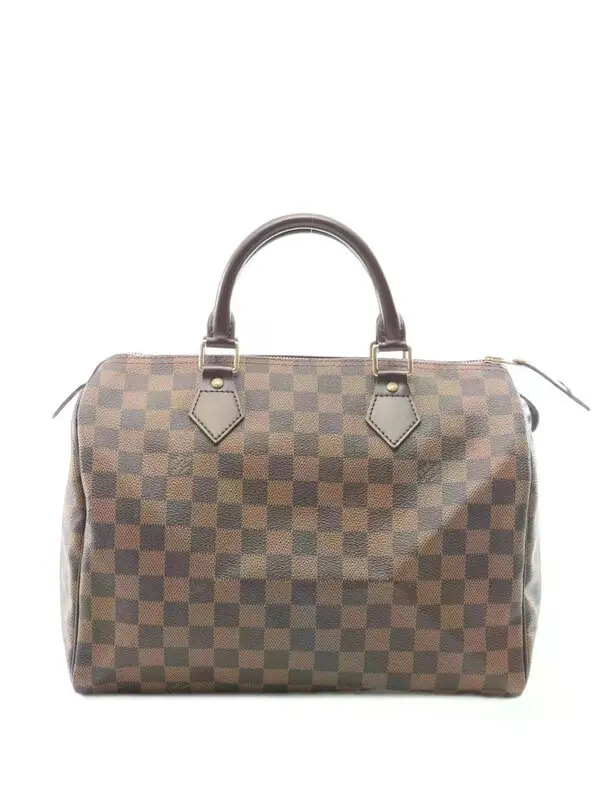 LOUIS VUITTON 2008 Speedy 30 Damier Ebene Handbag