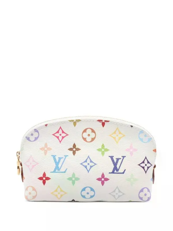 LOUIS VUITTON Monogram Multicolore Cosmetics Pouch - White