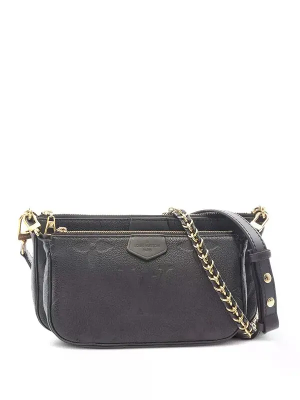 LOUIS VUITTON Empreinte Monogram Leather Shoulder Bag - Black