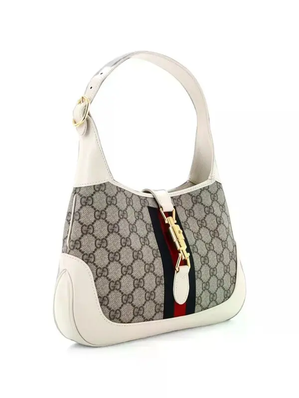 Gucci Jackie 1961 Gg Coated Canvas Small Hobo Bag