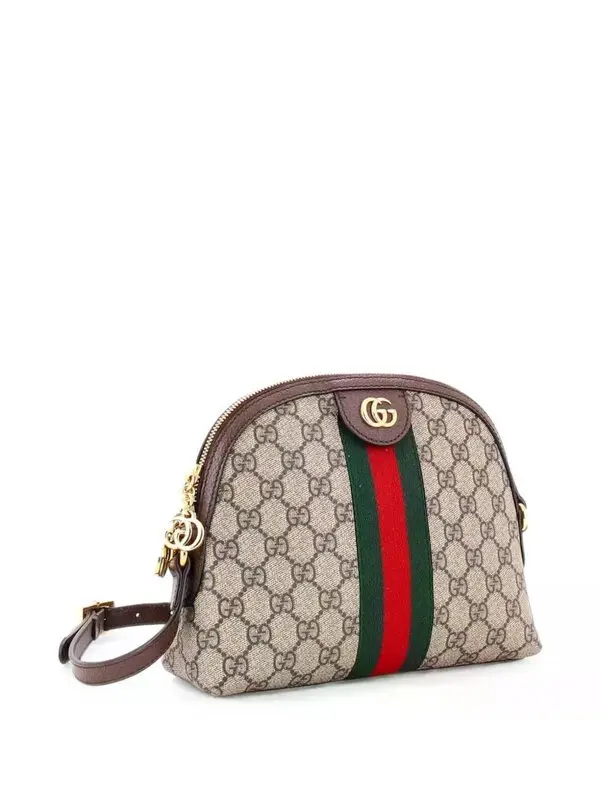 Gucci Ophidia Dome Gg Coated Canvas Small Shoulder Bag