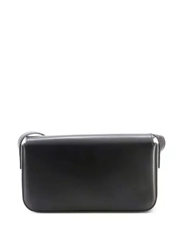 Celine Triomphe East-west Smooth Calfskin Shoulder Bag - Black