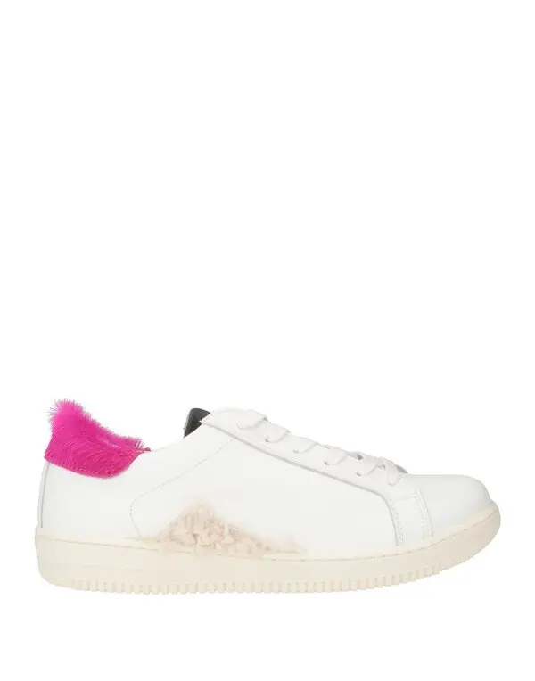 NILA & NILA Leather Sneakers With Calf Hair Accents