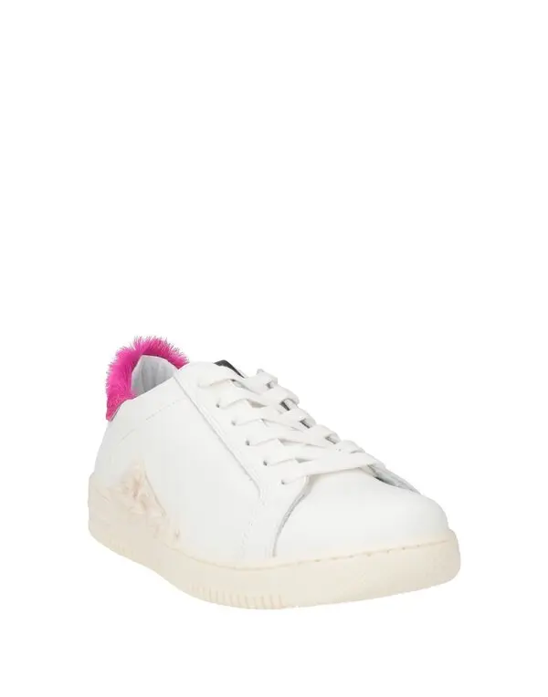 NILA & NILA Leather Sneakers With Calf Hair Accents
