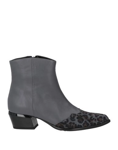 NILA & NILA Leather Ankle Boots With Leopard Print And Pointed Toe
