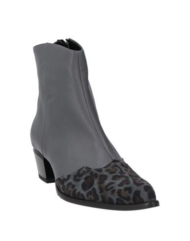 NILA & NILA Leather Ankle Boots With Leopard Print And Pointed Toe