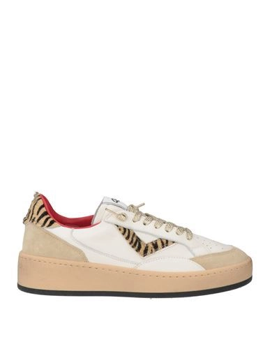 4B12 Leather And Suede Low-top Sneakers - White