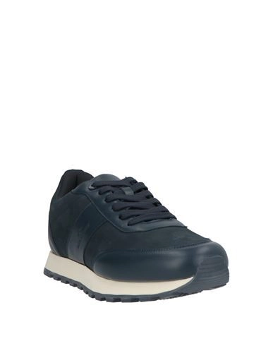 Paul & Shark Leather And Nubuck Low-top Sneakers - Navy