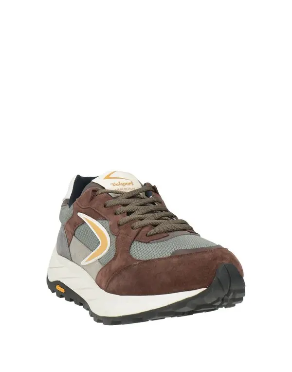 VALSPORT Low-top Suede And Fishnet Sneakers - Brown