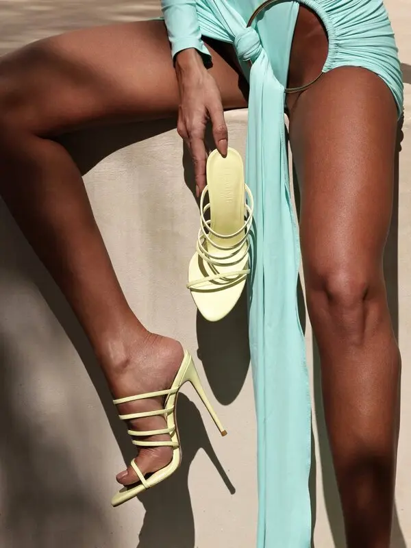 Femme La Kalós Patent Stiletto Mule