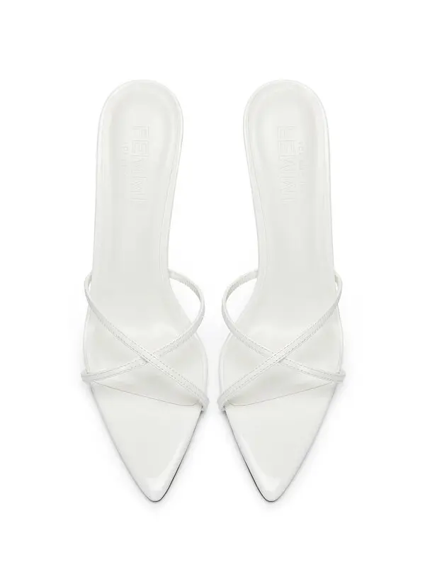 Femme La Donatella 100 Patent Stiletto Mules