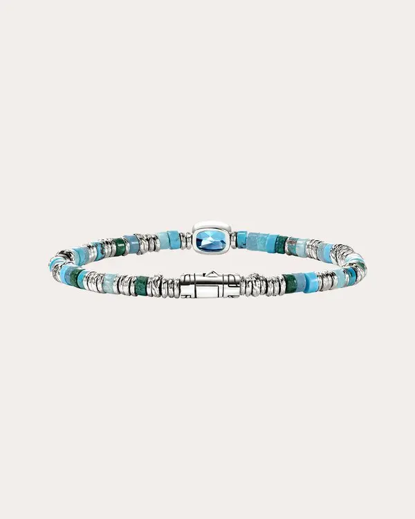 John Hardy Swiss Topaz Heishi Gem Bracelet