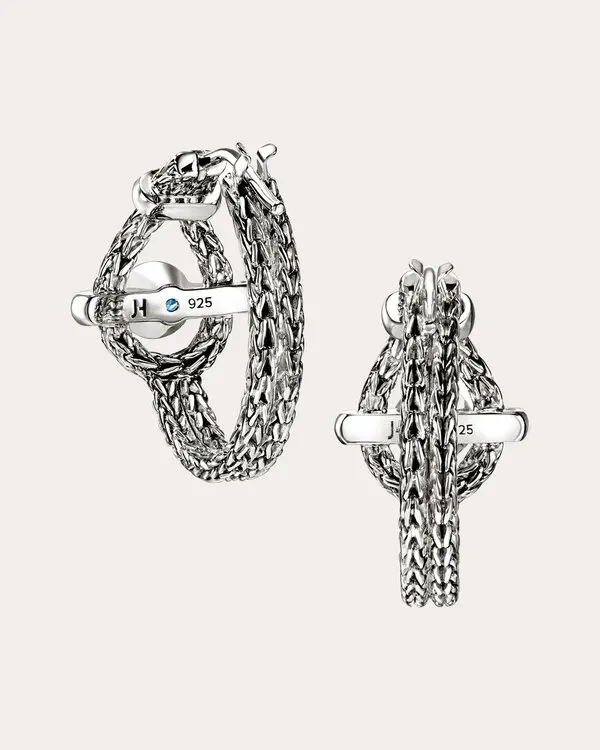 John Hardy Swiss Topaz Icon Hoop Earrings