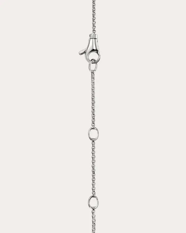 John Hardy Peridot And Diamond Heishi Gem Pendant Necklace