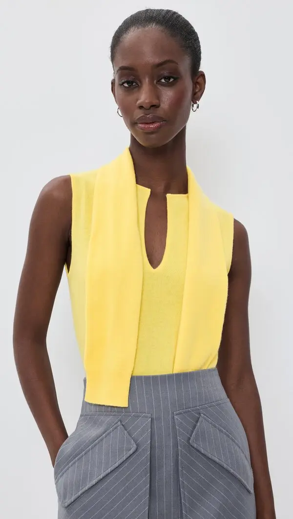 AKNVAS Giorigia Tie Neck Top