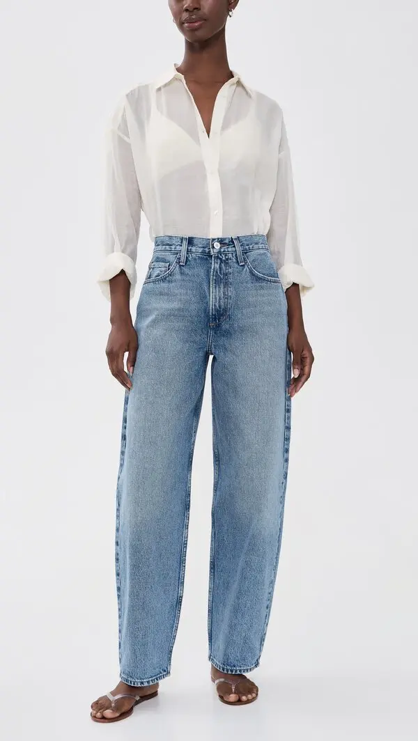 FAVORITE DAUGHTER The Mercer Easy Barely Barrel Jeans