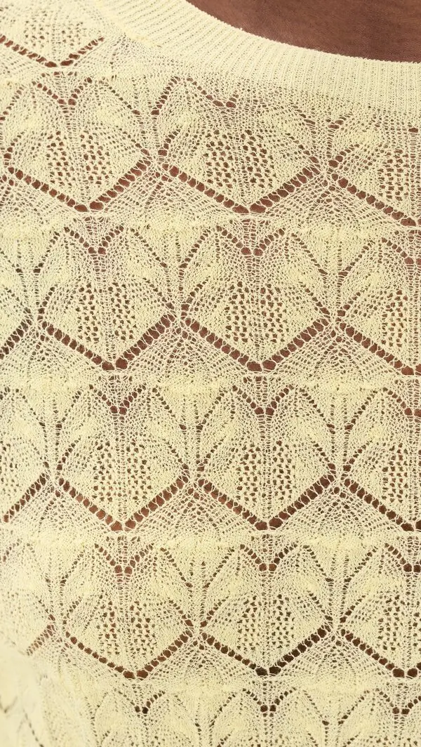 Vince Fine Lace Crew Neck Sweater