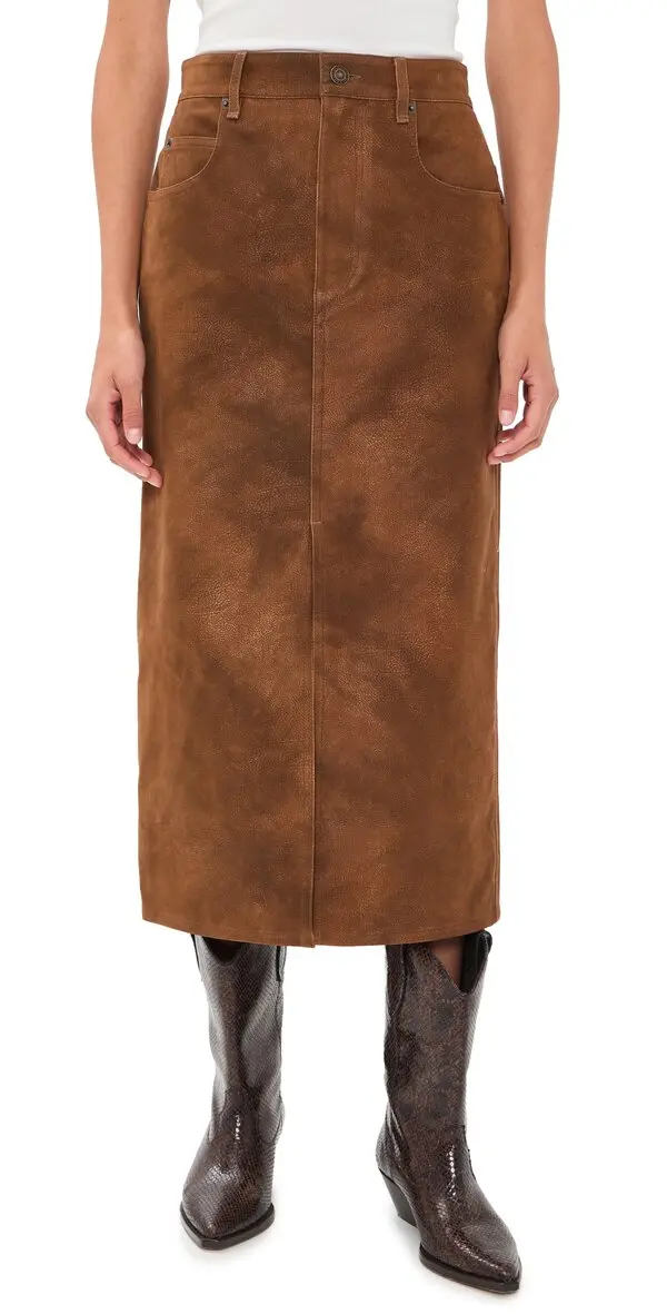 Isabel Marant Étoile Bisane Faux Suede Skirt